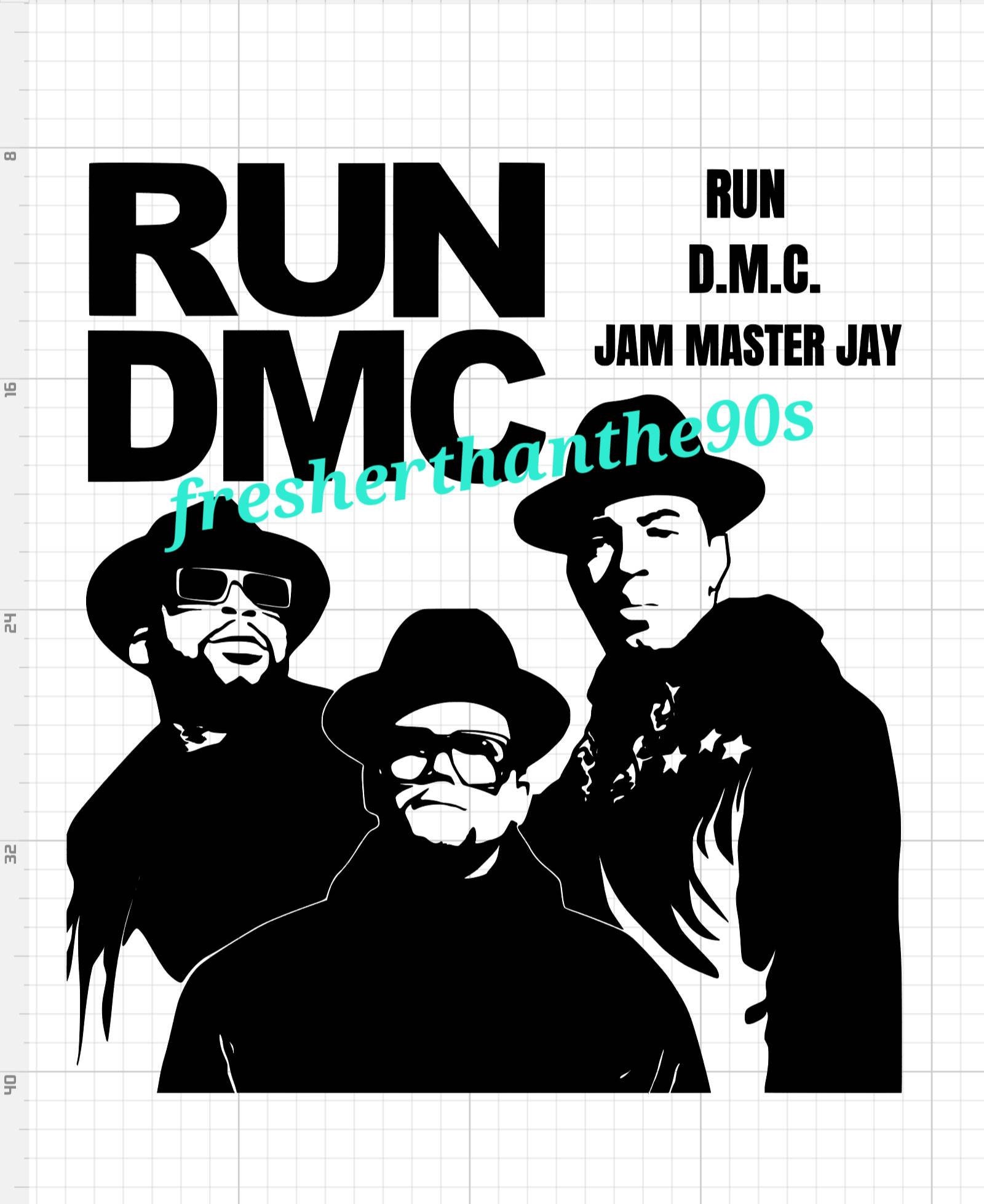 Run Dmc Svg Png Pdf Jpg 80s 90s Rap Hip Hop Tshirts Hoodies - Etsy ...