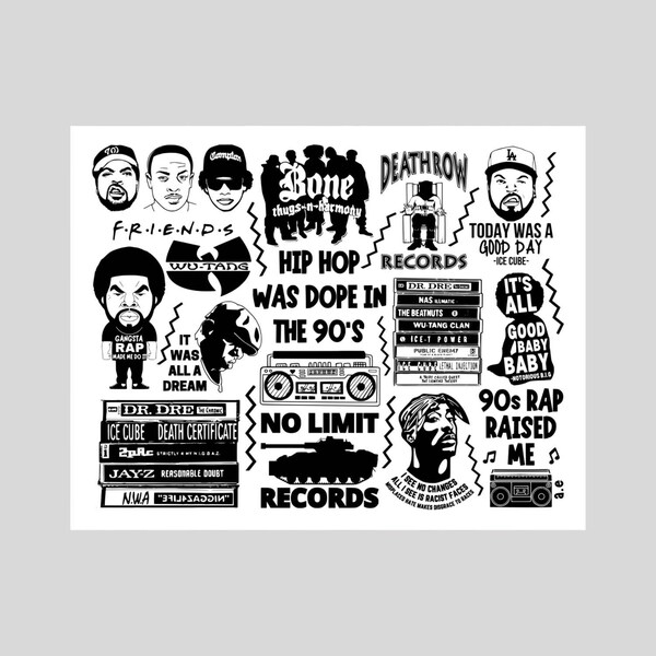 90s Rap Poster - Etsy