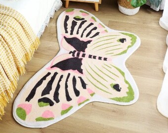 Butterfly Tufted Rug - Etsy