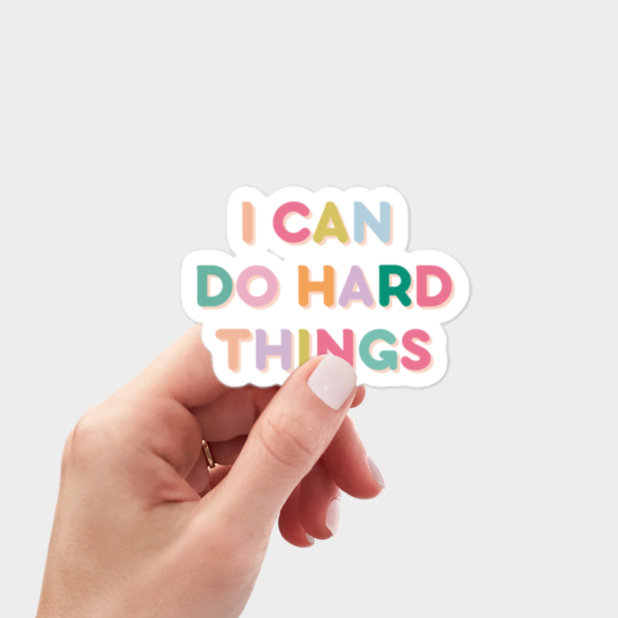 I Can Do Hard Things | Mental Health Sticker | Growth Mindset | Daily ...