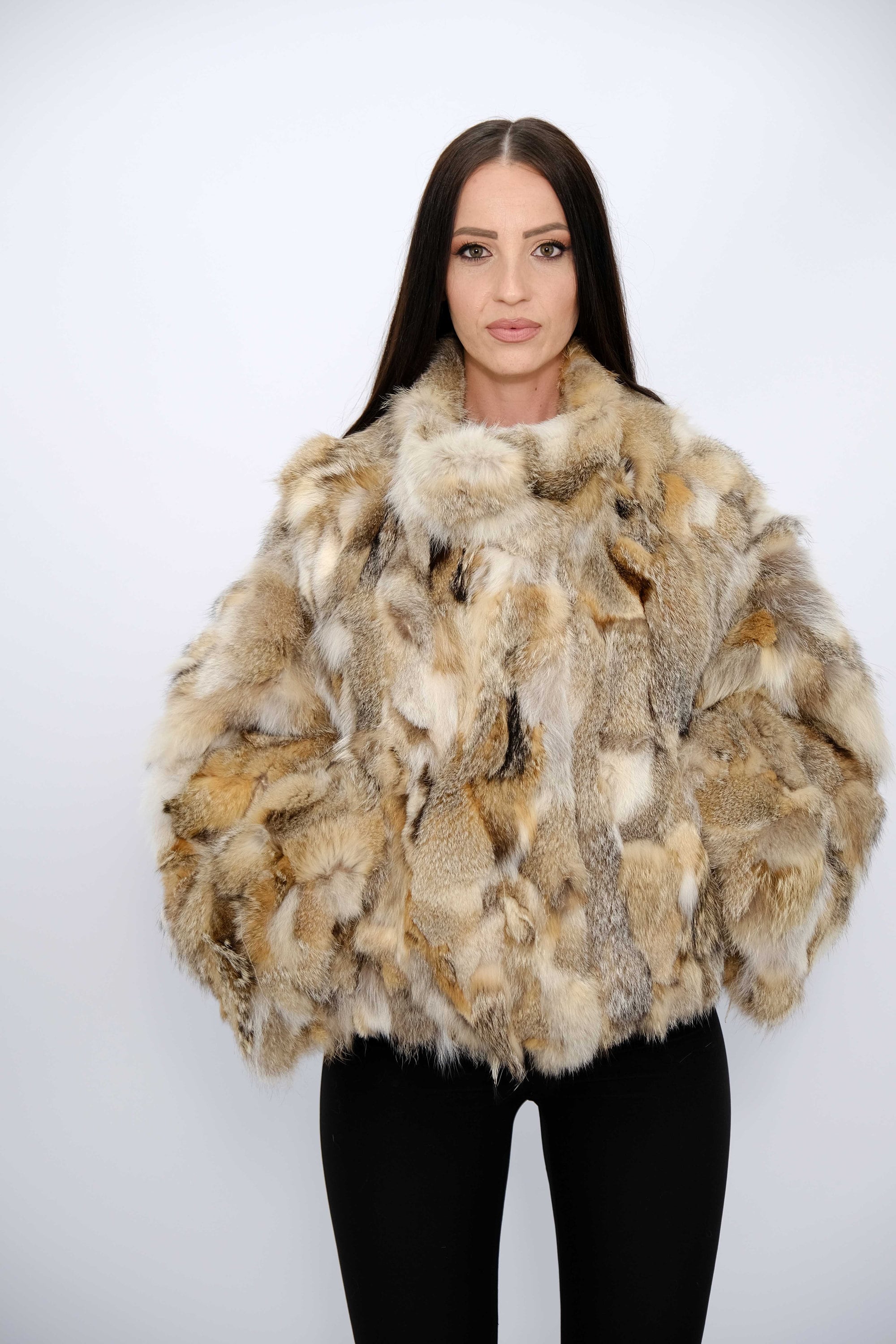 Fox Fur Jacket.an Elegant Bat-style Jacket Made of Fox Furfur Flap From ...
