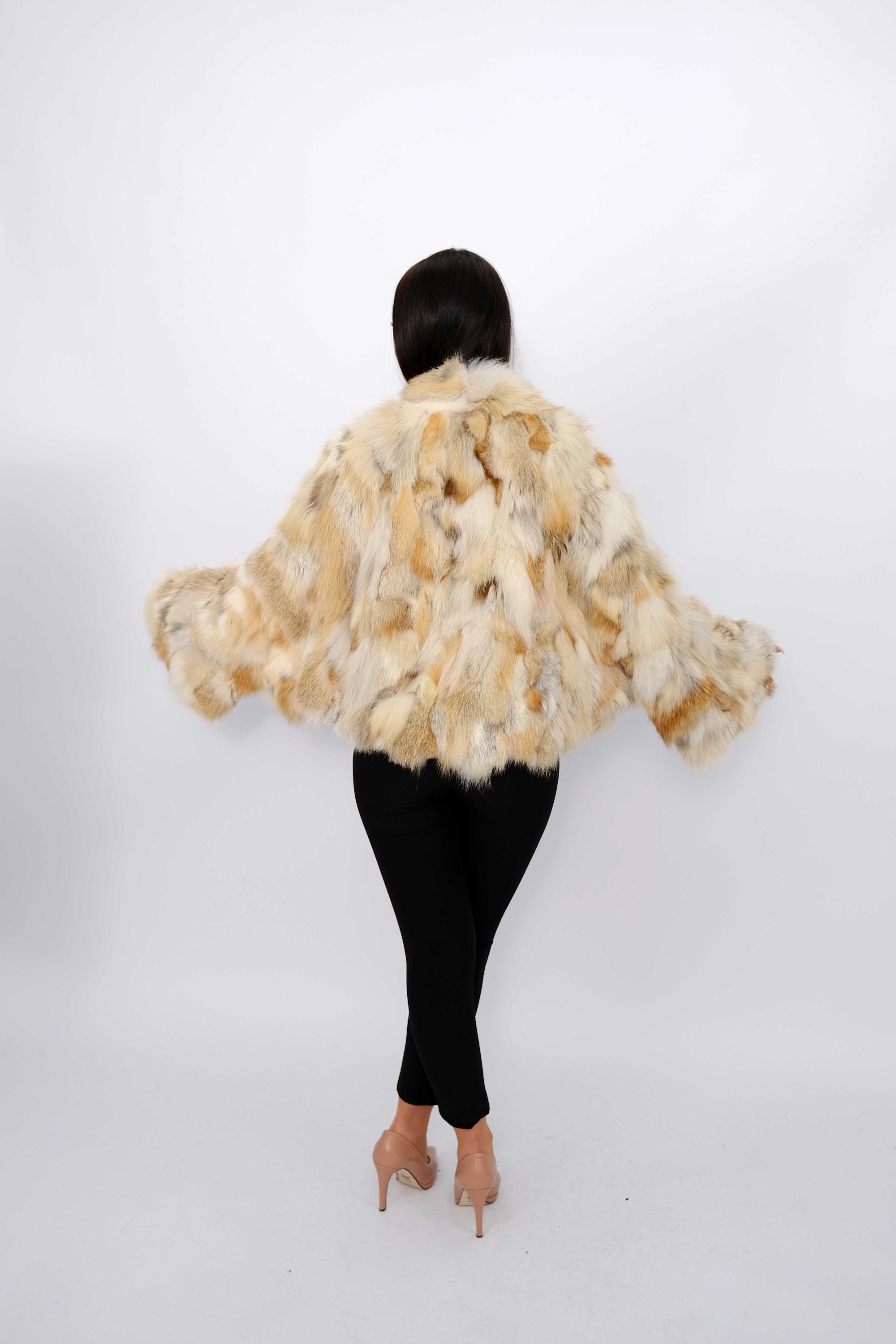 Fox Fur Jacket an Elegant Bat-style Jacket Made of Fox Furfur Flap From ...