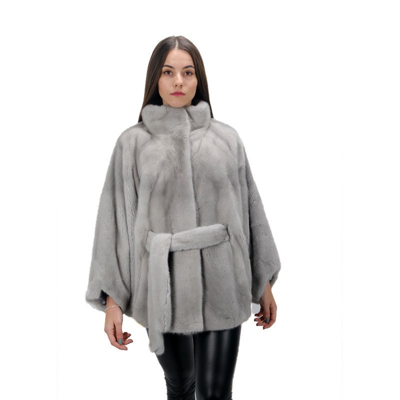 MINK FUR JACKET, Saga Furs Auction Scandinavian Mink Elegant Bat-style ...