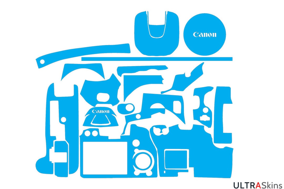 Canon EOS 450D Skin Template Vector Cut File - Etsy