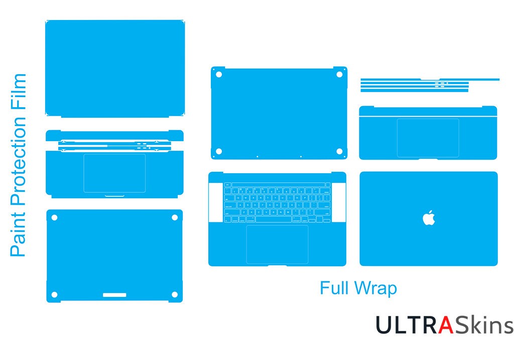 MacBook Pro 16 Inch 2019 Skin Template Vector Cut File - Etsy