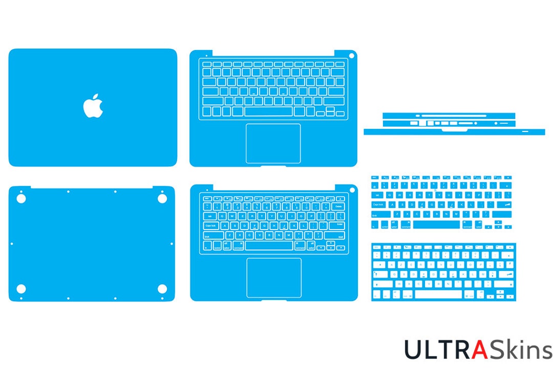 MacBook Bundle Pack Skin Template Vector Cut File - Etsy