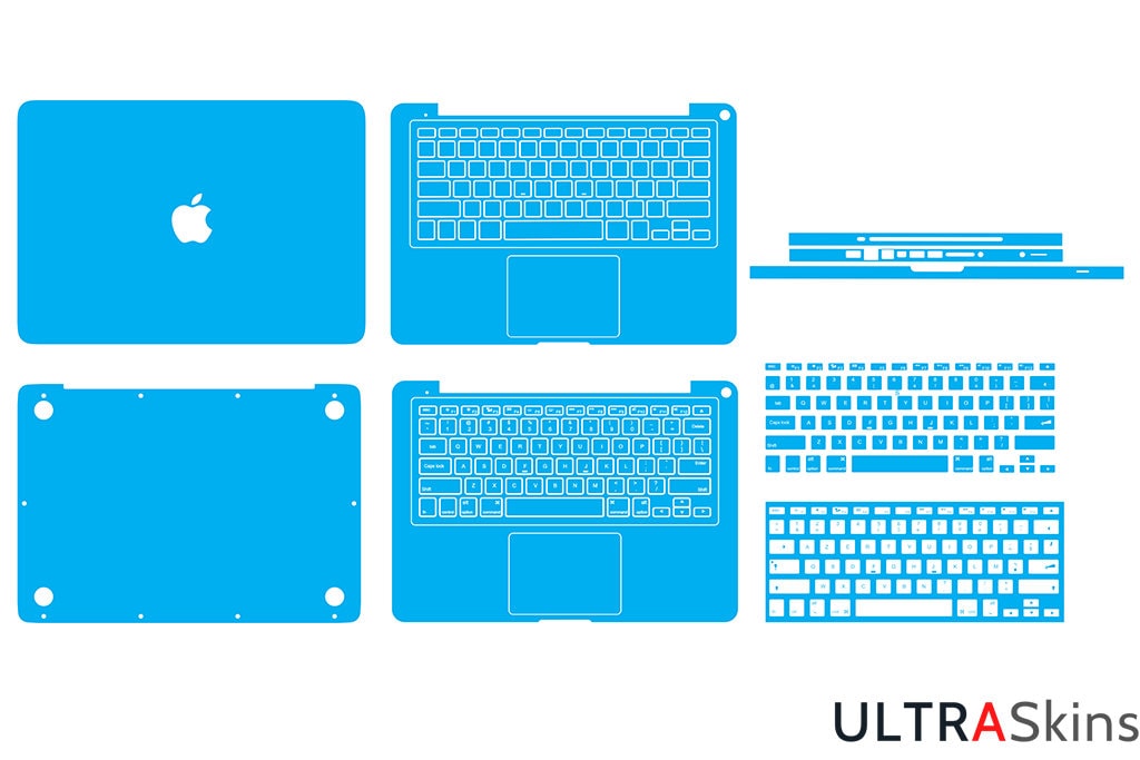 MacBook Bundle Pack Skin Template Vector Cut File - Etsy