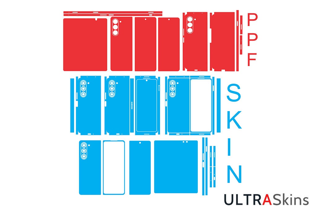 Samsung Galaxy Z Fold 5 Skin Template Vector Cut File - Etsy