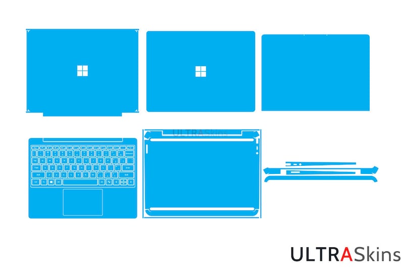 Microsoft Surface Laptop Go Skin Template Vector Cut File - Etsy