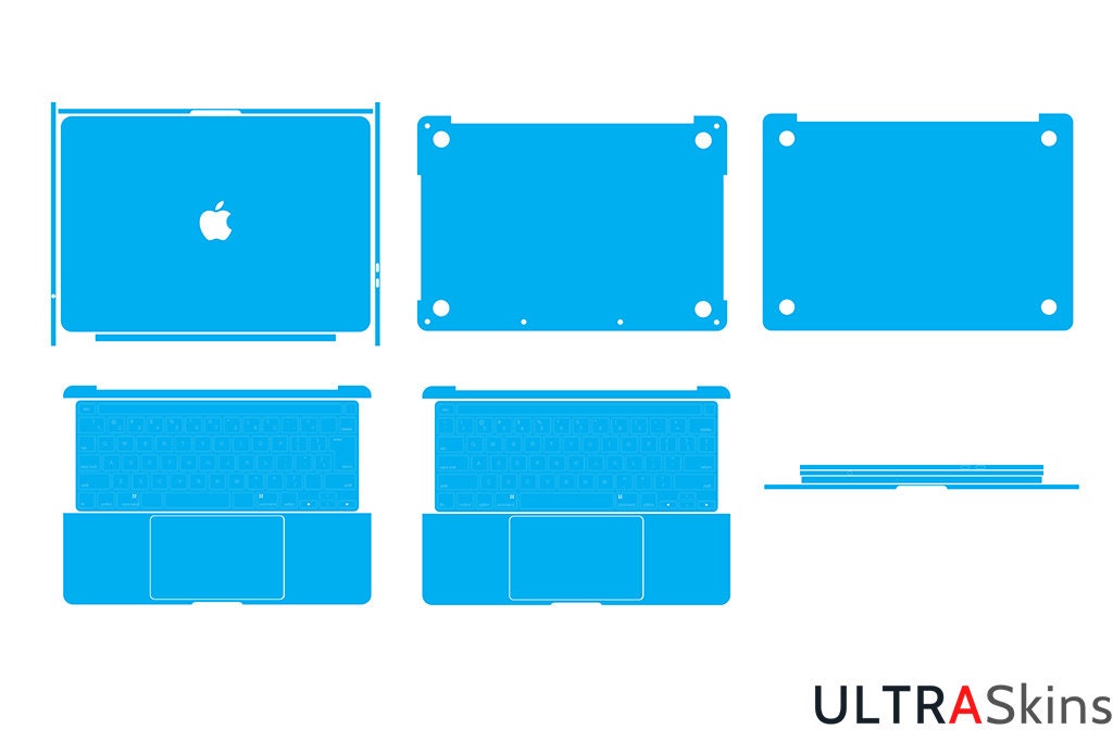 Apple MacBook Pro 13-inch M1 2020 Skin Template Vector Cut File - Etsy