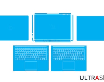 Microsoft Surface Laptop Go Skin Template Vector Cut File - Etsy