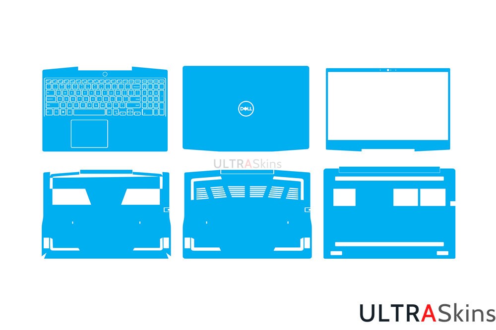 Dell Gaming G3 15 3500 - 3590 - G5 5500 Skin Template Vector Cut File ...
