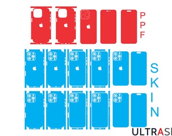 IPhone 15 Pro Max Skin and Screen Template Vector Cut File Cdr , Dxf ...