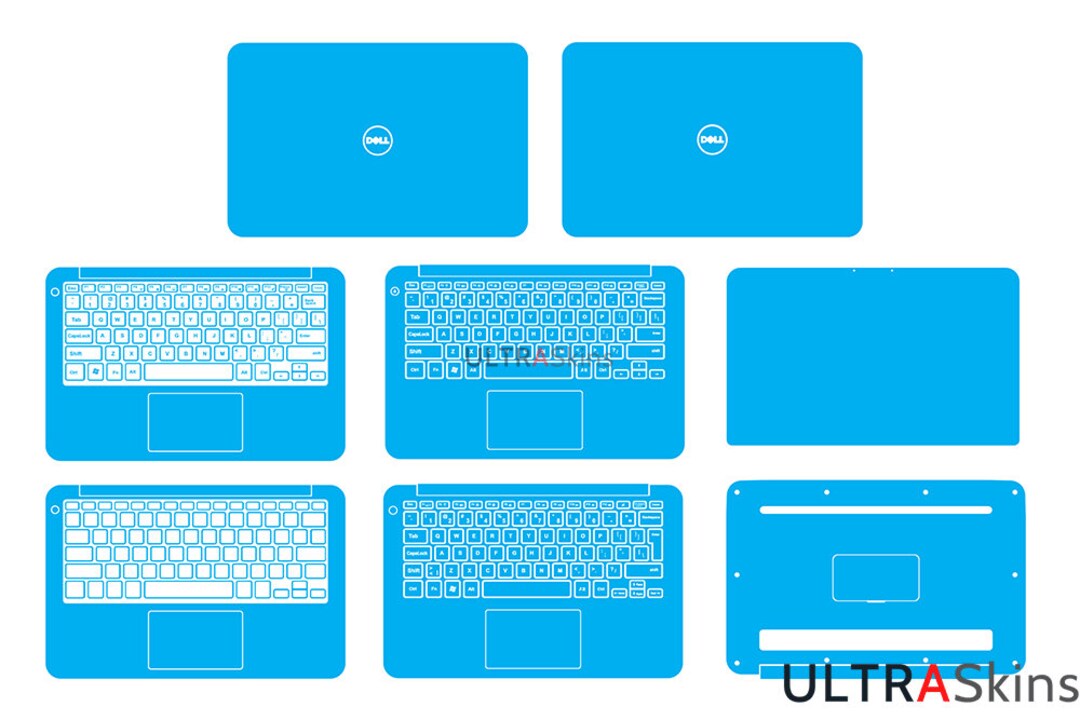Dell XPS 13 9333 - L322X Skin Template Vector Cut File - Etsy