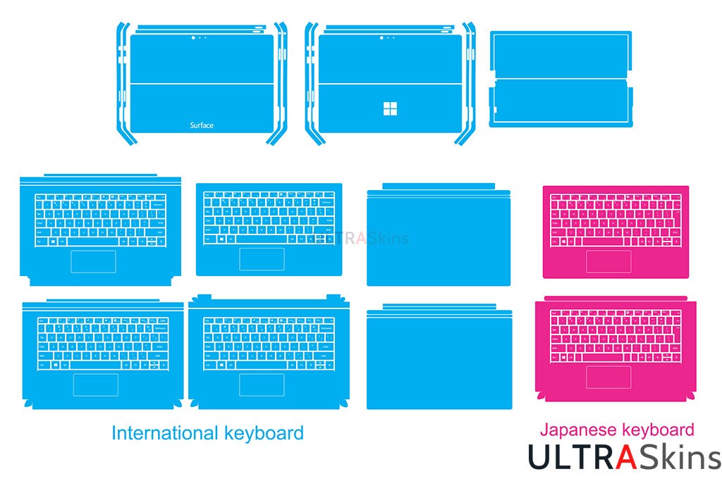 Microsoft Surface Pro 3 Skin Template Vector Cut File - Etsy