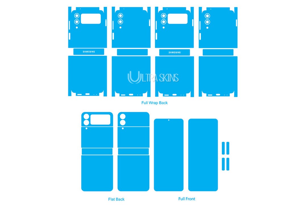 Samsung Z Flip 4 5G Skin Template Vector Cut File - Etsy