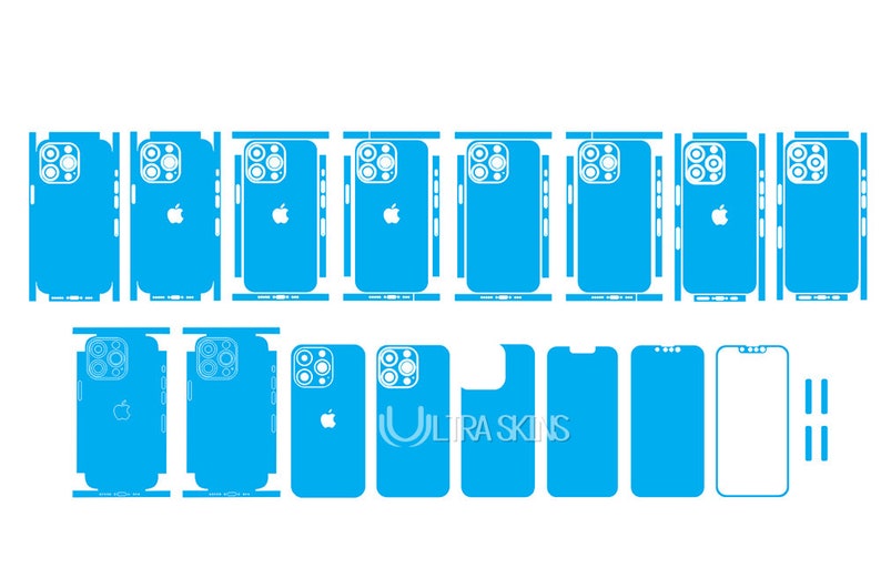 Apple iPhone 13 Pro Skin Template Vector - Etsy