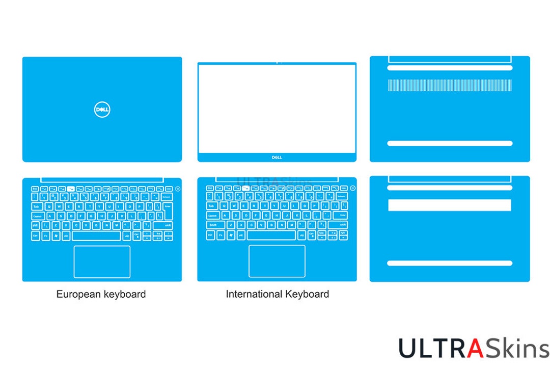 Dell XPS 9305 - 9370 - 9380 - 7390 Skin Template Vector Cut File - Etsy