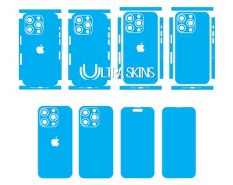 Apple iPhone 14 Pro Cutting Template for Skin and Sticker - Cutting ...