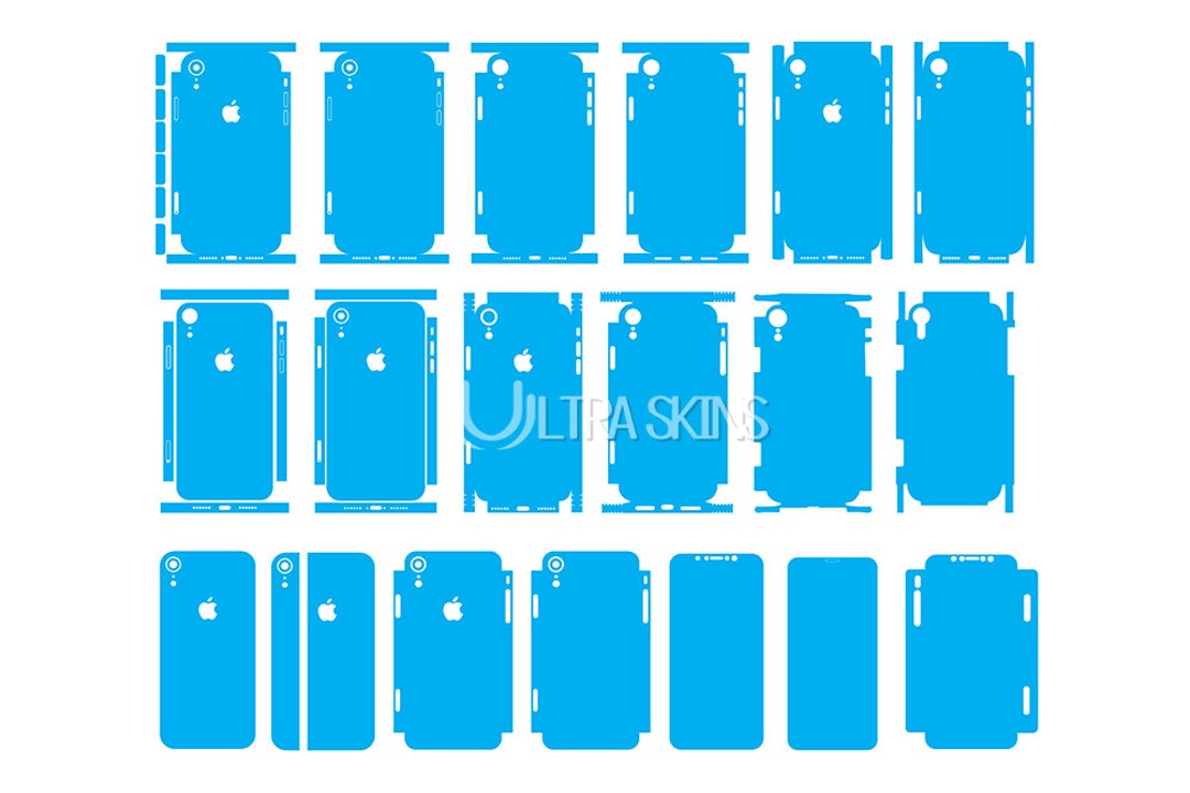 Apple iPhone XR Skin Template Vector Cut File - Etsy