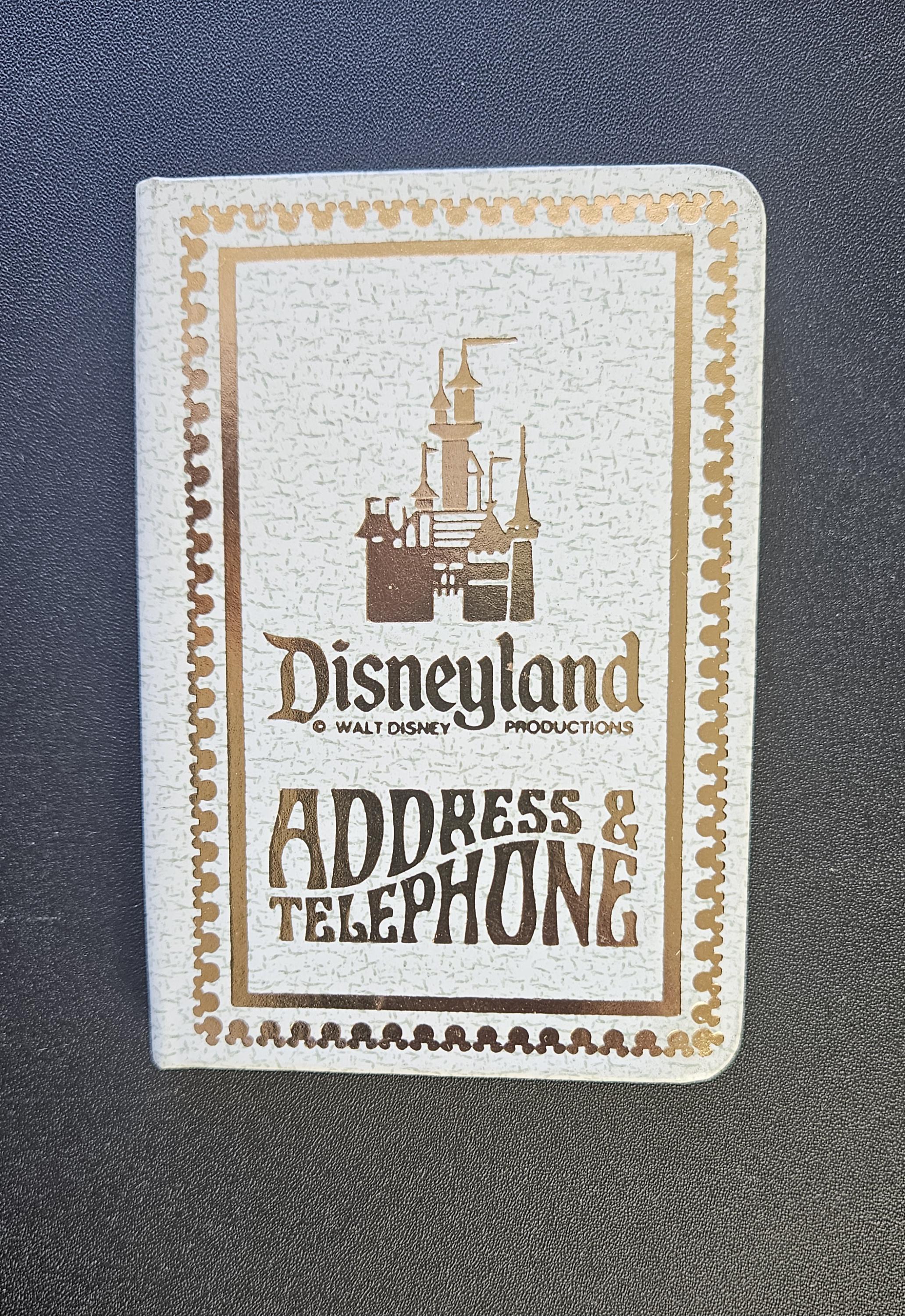 Disneyland Vintage Address and Telephone Small Book - Etsy