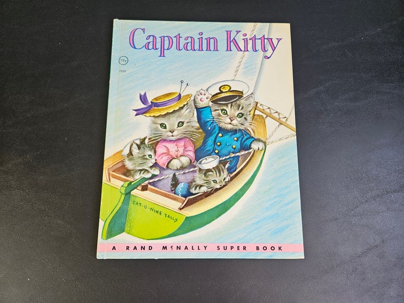 Captain Kitty Vintage Children's Story Book 1951 - Etsy