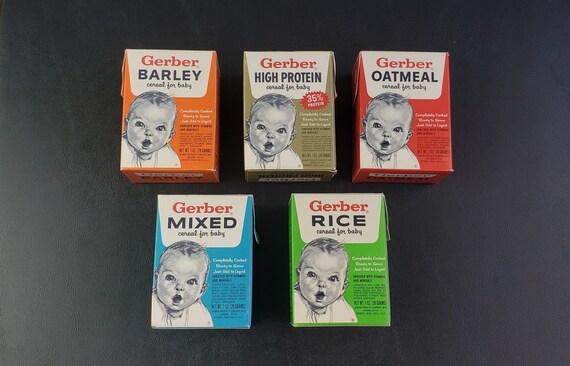 Gerber Baby Cereal Boxes Vintage - Etsy