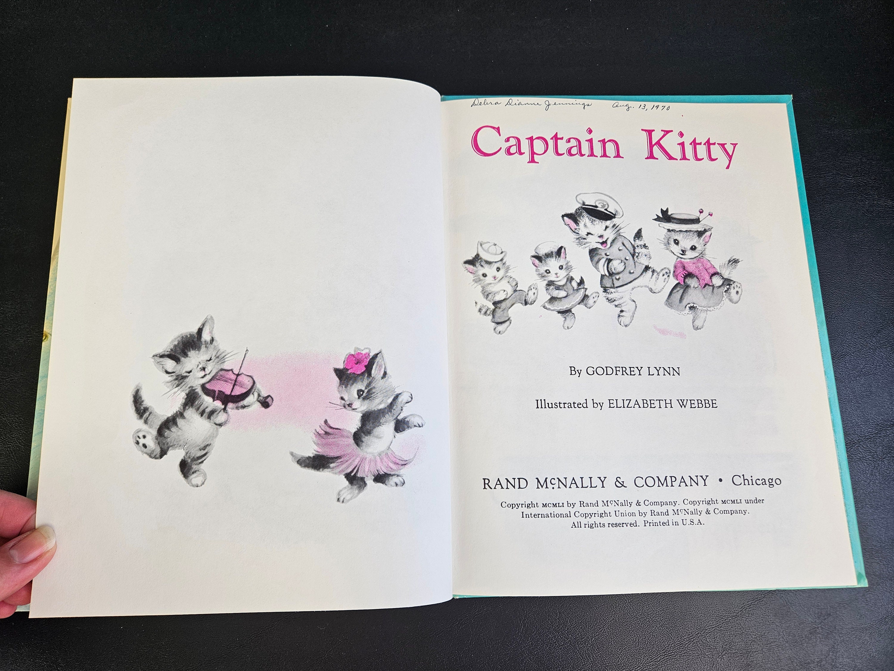 Captain Kitty Vintage Children's Story Book 1951 - Etsy