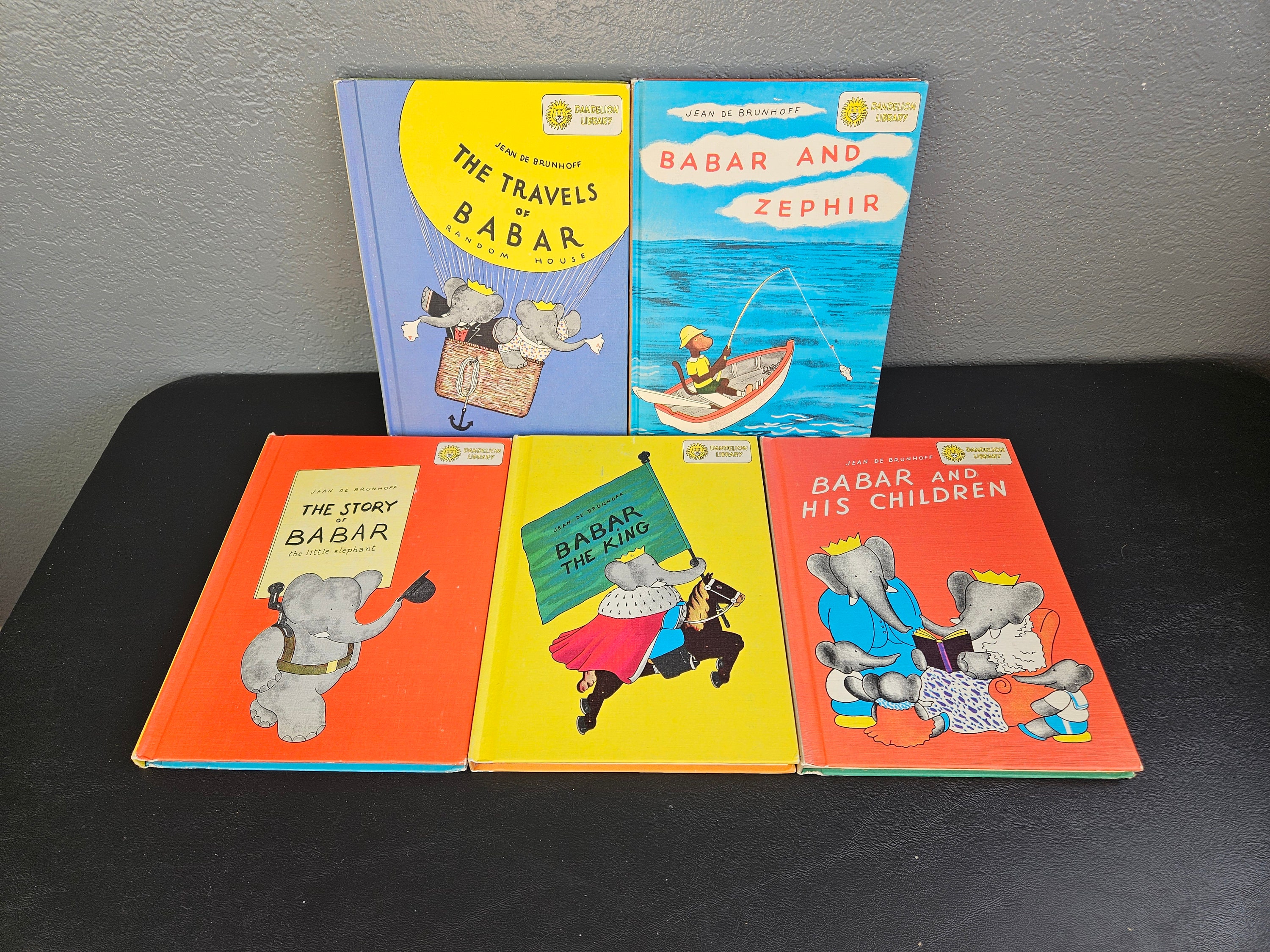 Babar the Elephant Dandelion Library Books - Etsy