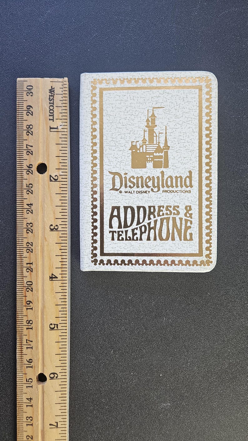 Disneyland Vintage Address and Telephone Small Book - Etsy