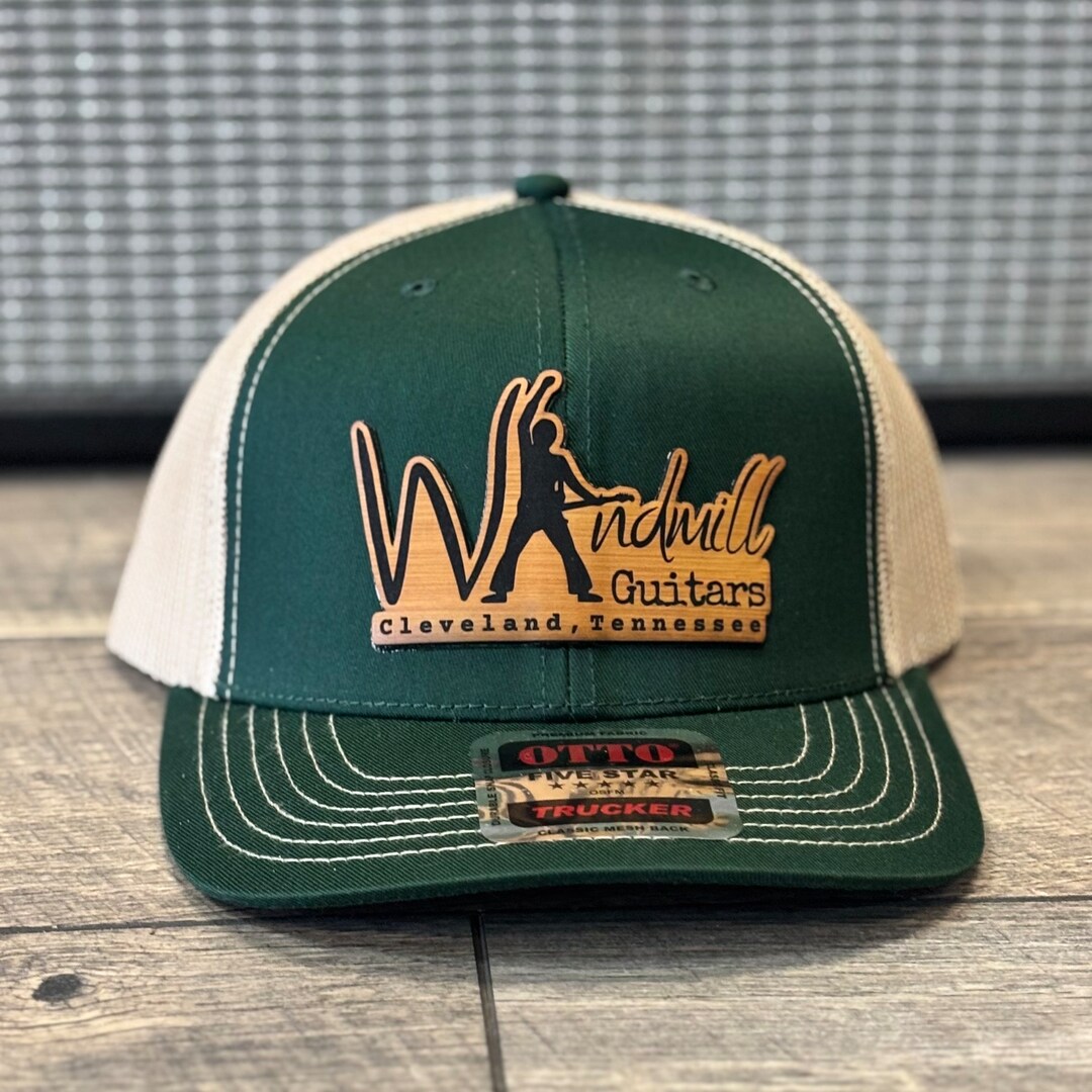 Windmill Guitars Trucker Cap Dark Green & Khaki Mesh. - Etsy