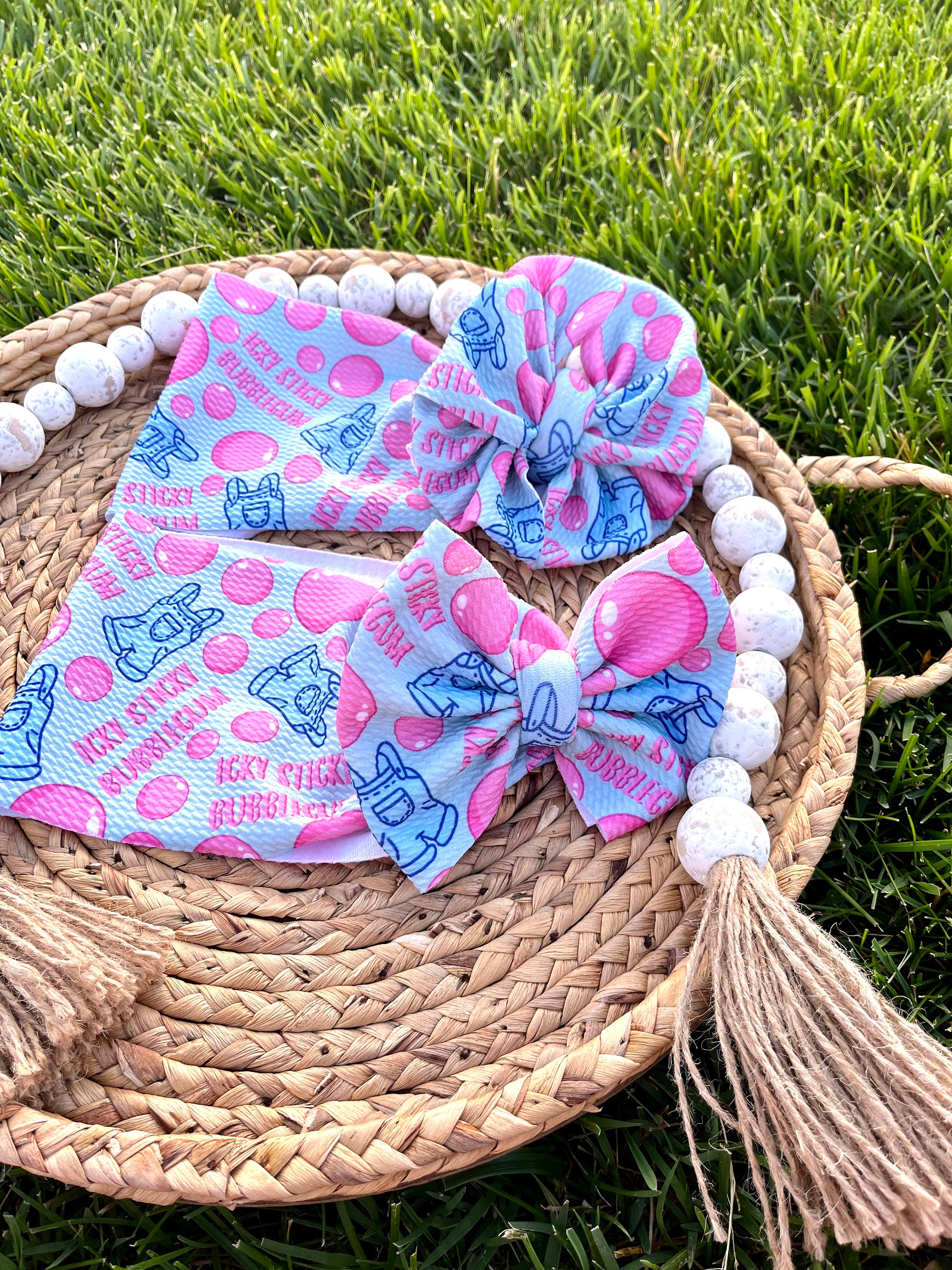 Icky Sticky Bubble Gum Hair Bow, Miss R Hair Bow, Baby and Toddler Hair ...