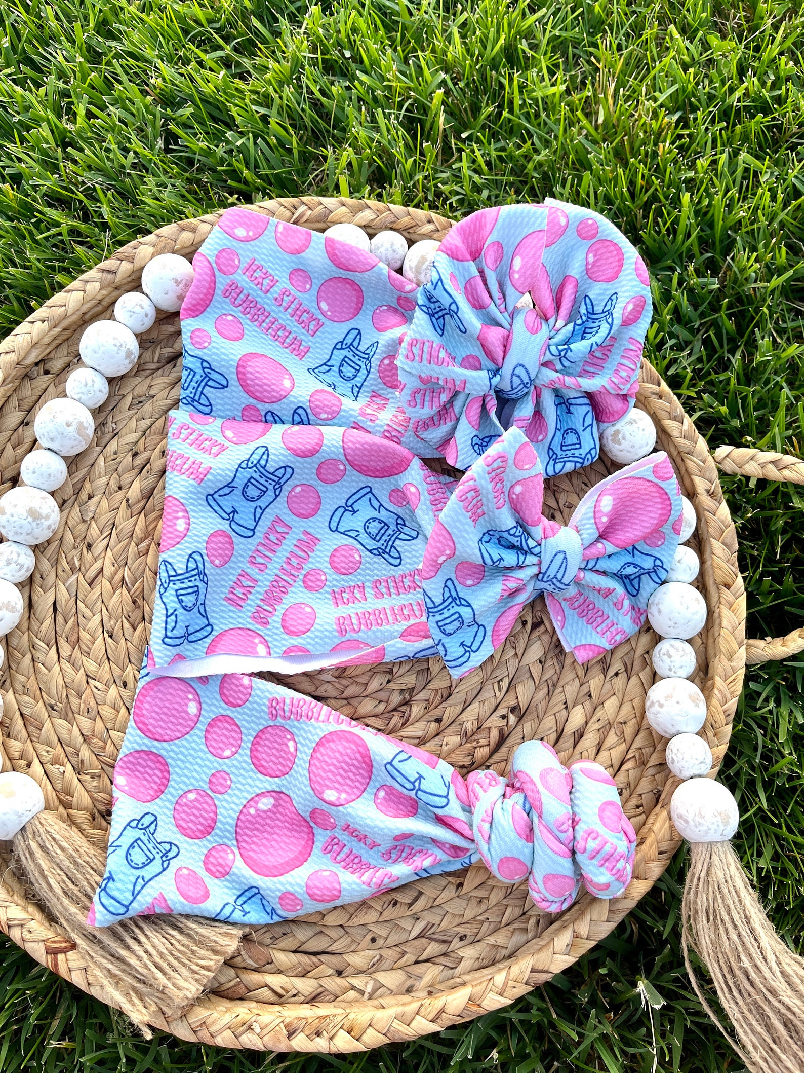 Icky Sticky Bubble Gum Hair Bow, Miss R Hair Bow, Baby and Toddler Hair ...