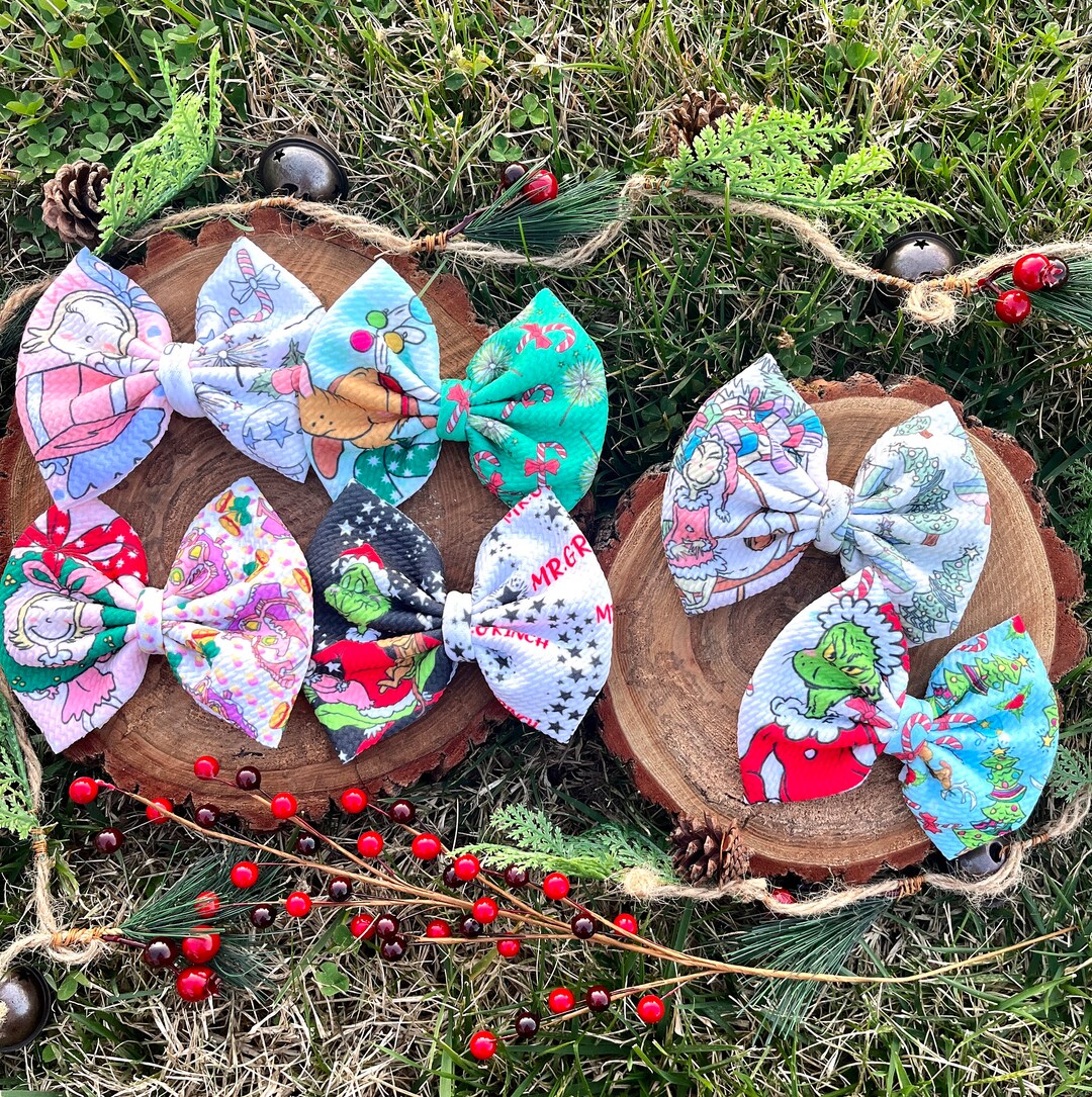 Christmas Hair Bow, Mr. G and Friends, Cindy and Friends Hair Bow ...