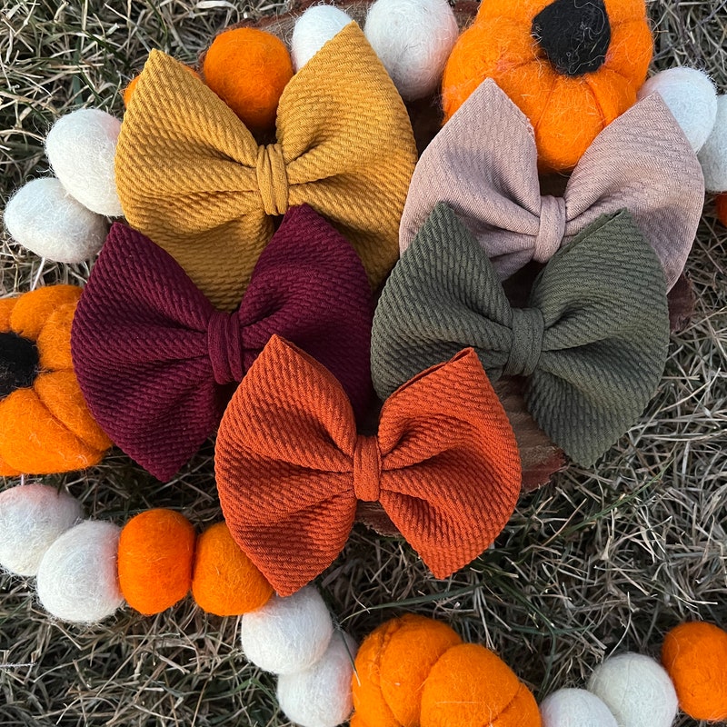 Fall Hair Bow - Etsy