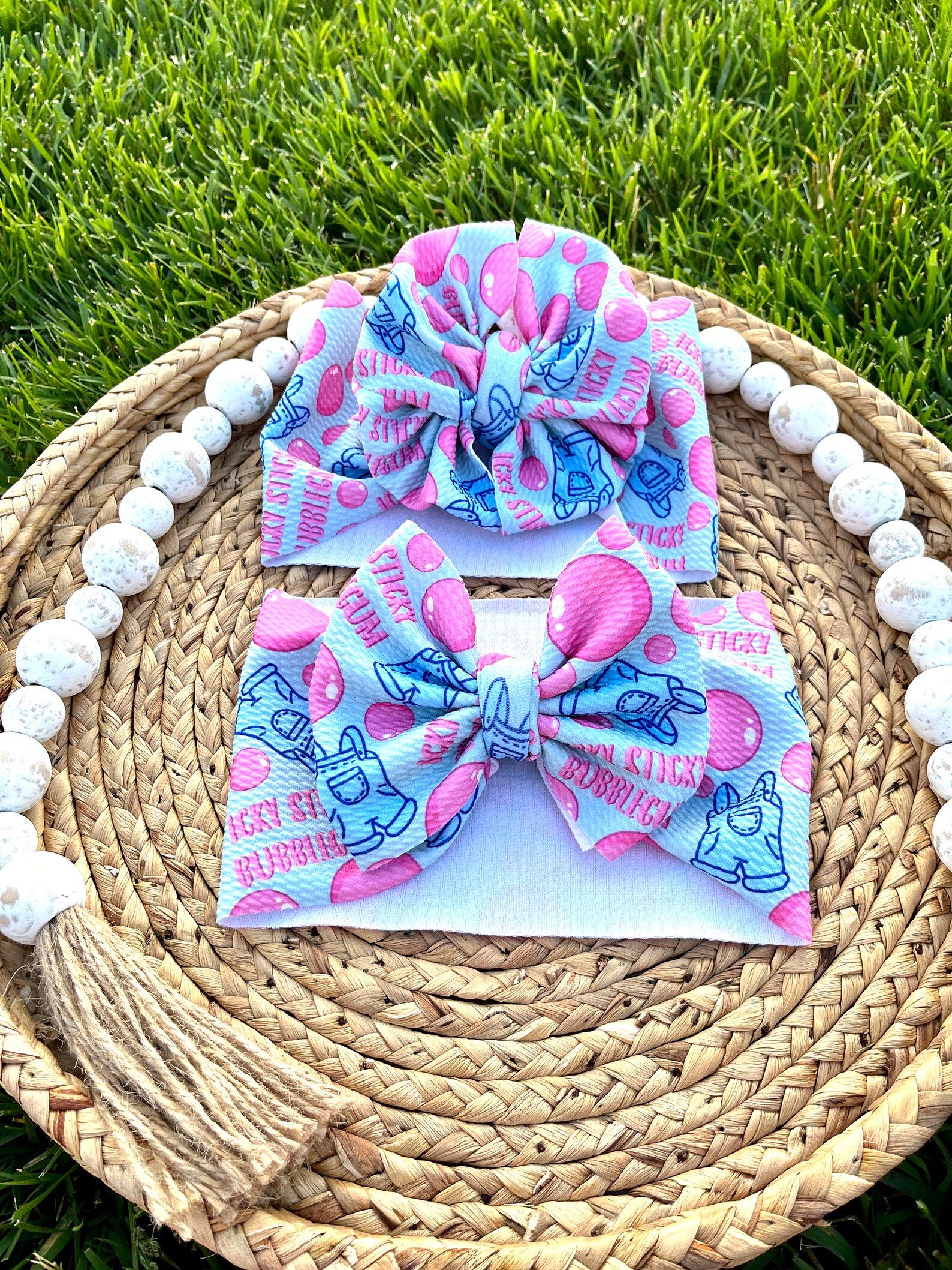 Icky Sticky Bubble Gum Hair Bow, Miss R Hair Bow, Baby and Toddler Hair ...