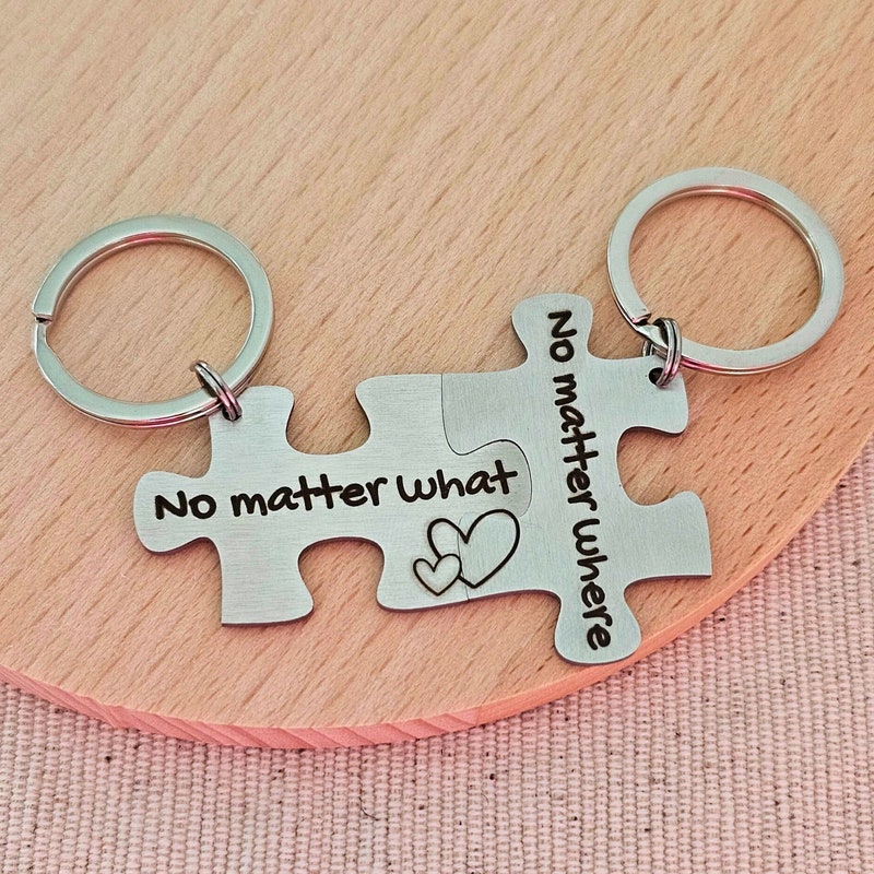 Puzzle Keychain - Etsy