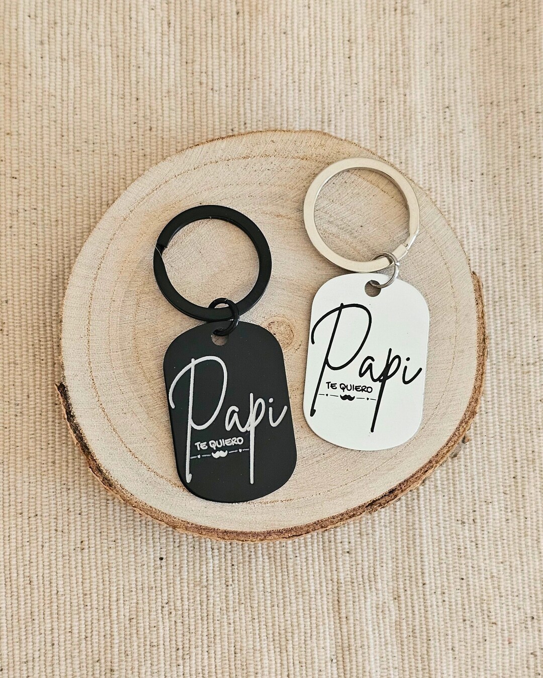 Personalized Lightweight Father's Day Keyring - Custom Engraved Gift ...