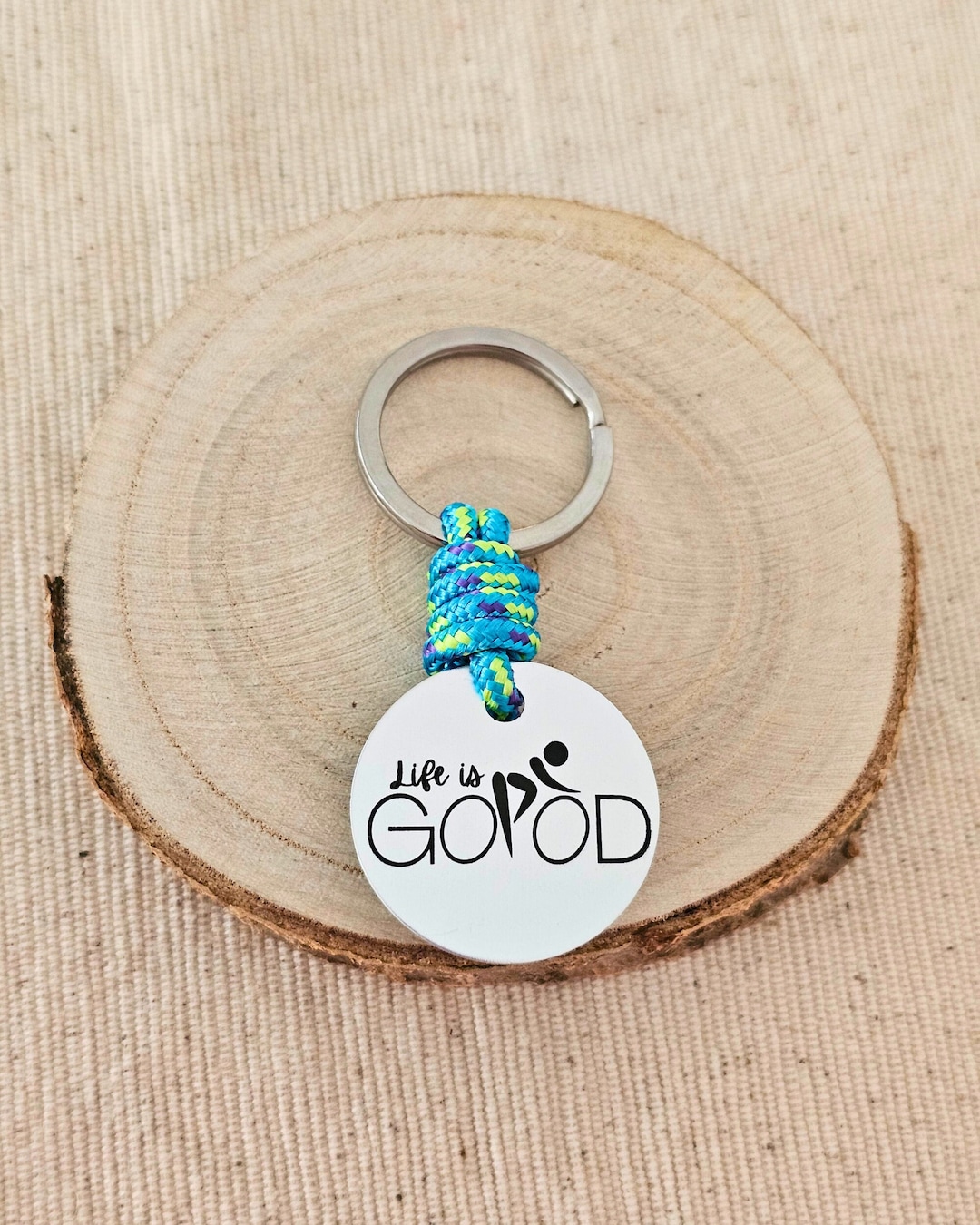Bike Lover Keychain - Cycling Enthusiasts Gift- Laser Engraved Aluminum ...