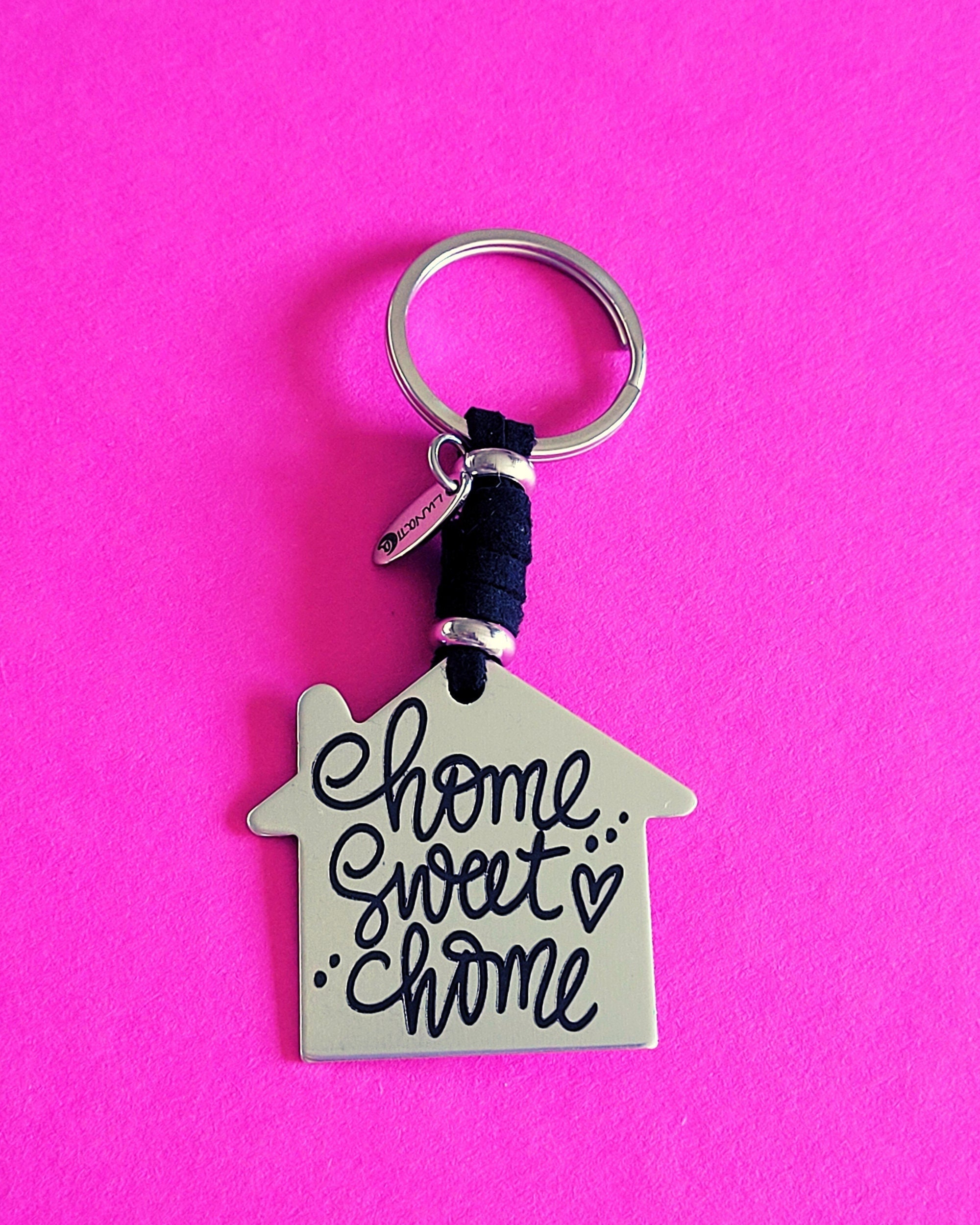 Home Sweet Home Keychain, New Home Keychain, First Home Personalized ...