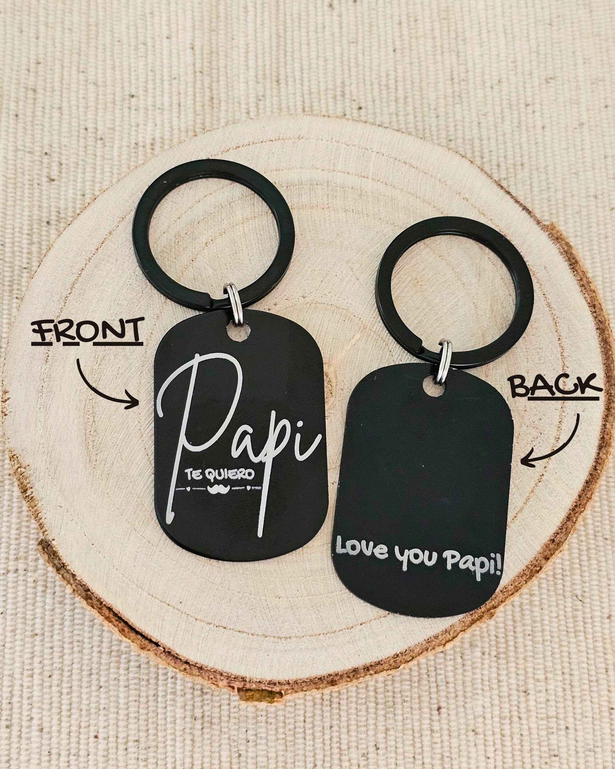 Personalized Lightweight Father's Day Keyring - Custom Engraved Gift ...