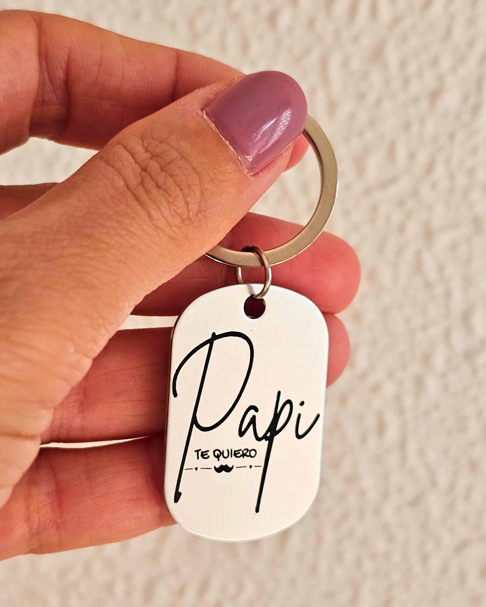 Personalized Lightweight Father's Day Keyring - Custom Engraved Gift ...