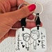 Set of 2 Personalized Couple Keychains, Engraved Couple Keychain Set ...
