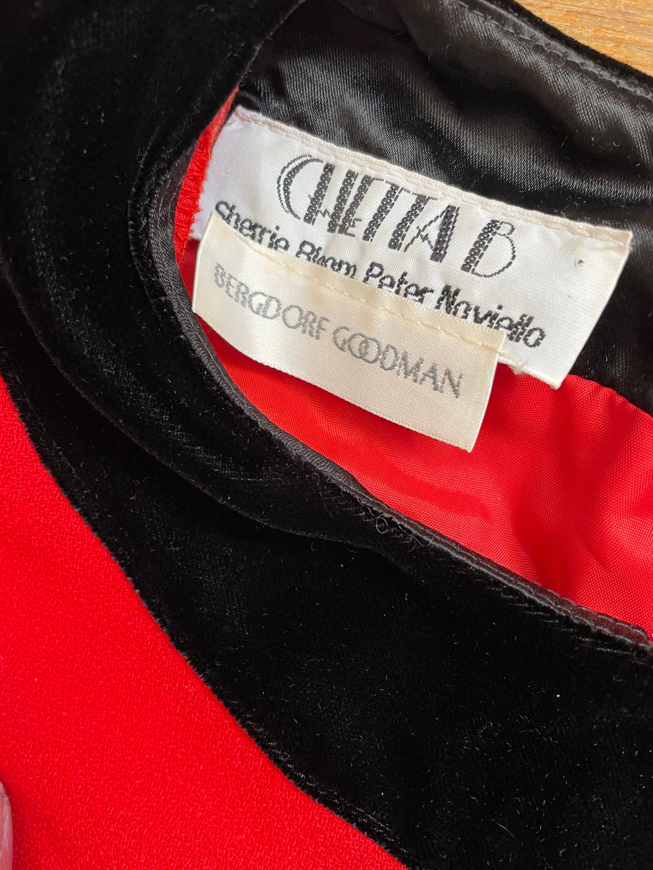 Vintage Bergdorf Goodman Red Dress 80s Does 60s - Etsy