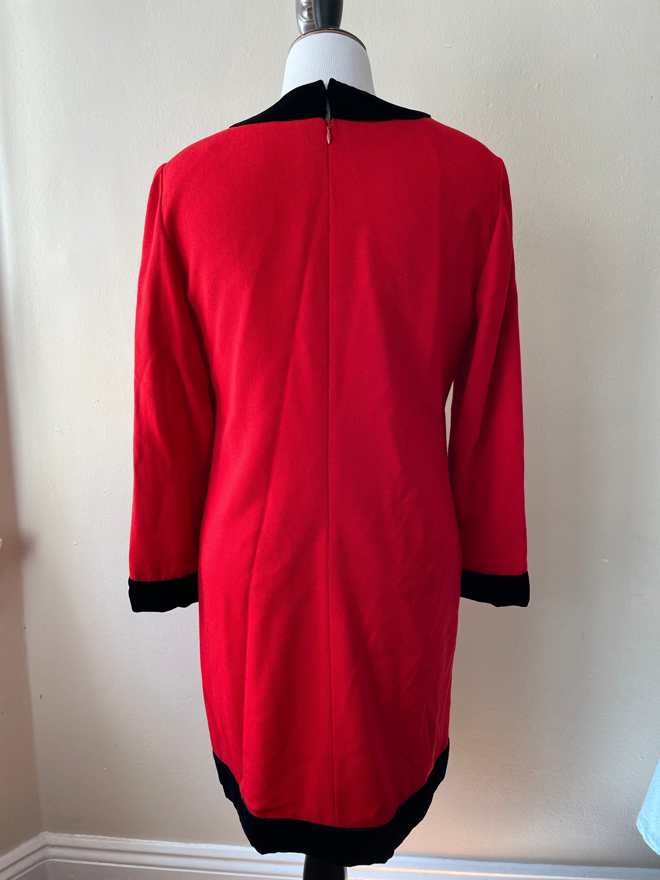 Vintage Bergdorf Goodman Red Dress 80s Does 60s - Etsy