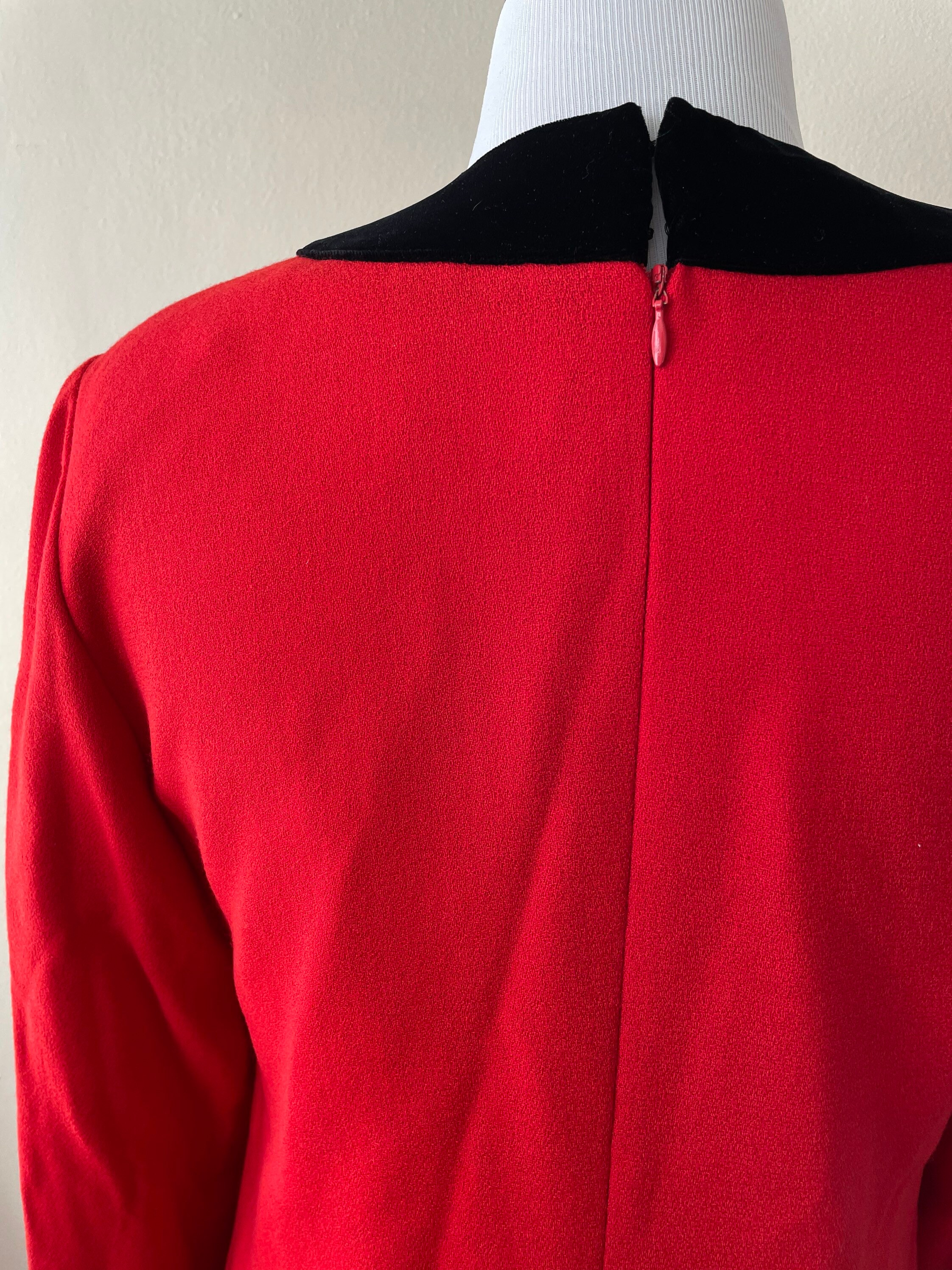 Vintage Bergdorf Goodman Red Dress 80s Does 60s - Etsy