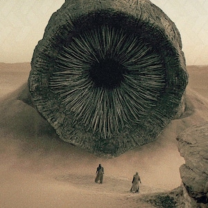 Dune Sandworm Facing Paul Atreides Shai-hulud 8K 3D Printed Resin Model ...