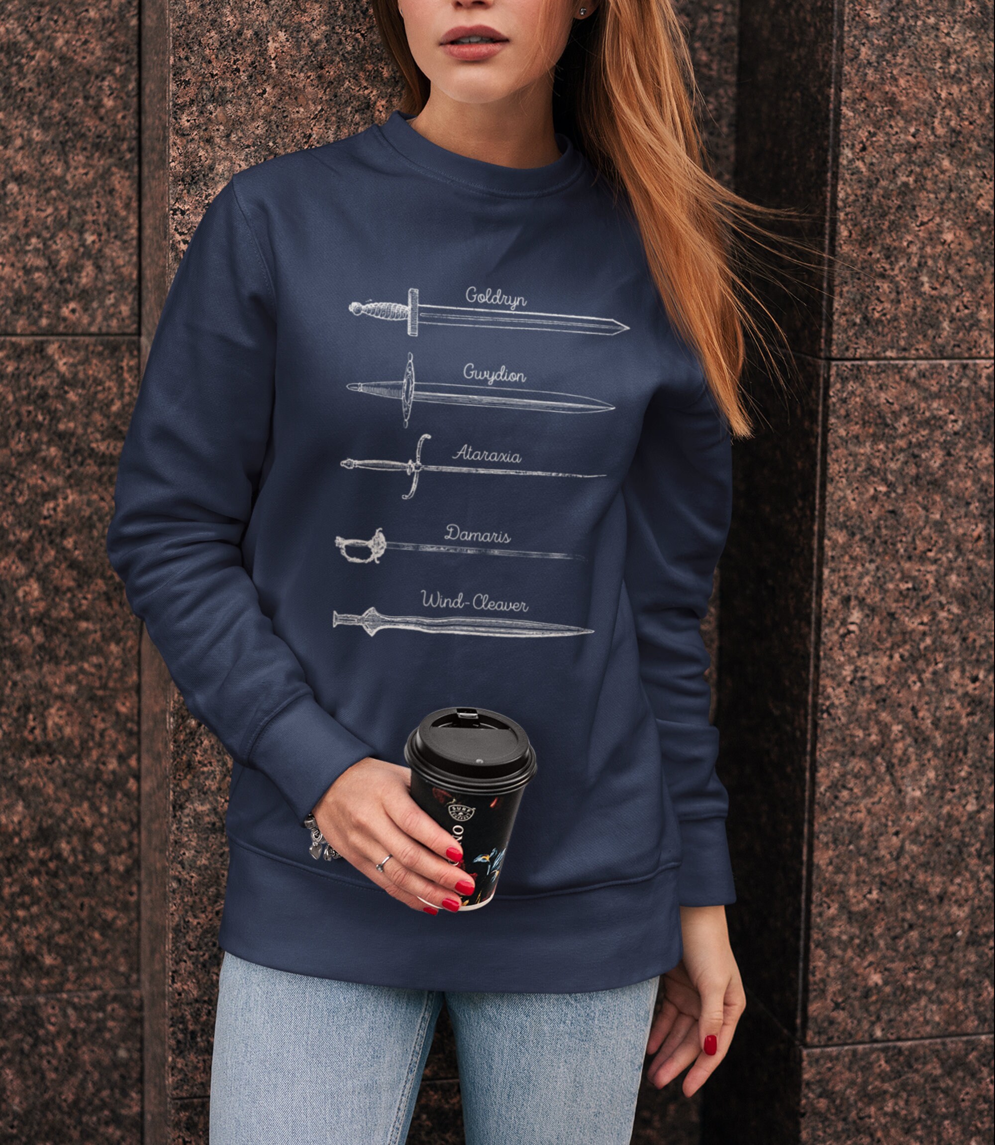 SJM Universe Swords Sweatshirt: Acotar, Tog, Cc Bookish Design - Etsy