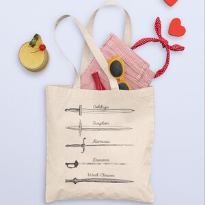 SJM Universe Swords Tote Bag: Booktok Bookish Gift - Etsy