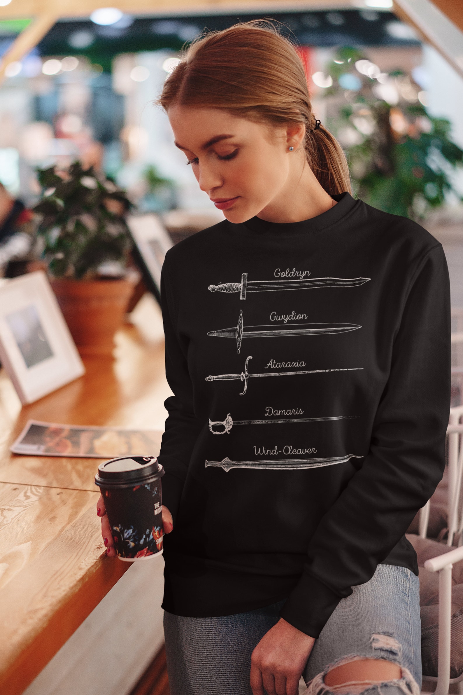 SJM Universe Swords Sweatshirt: Acotar, Tog, Cc Bookish Design - Etsy